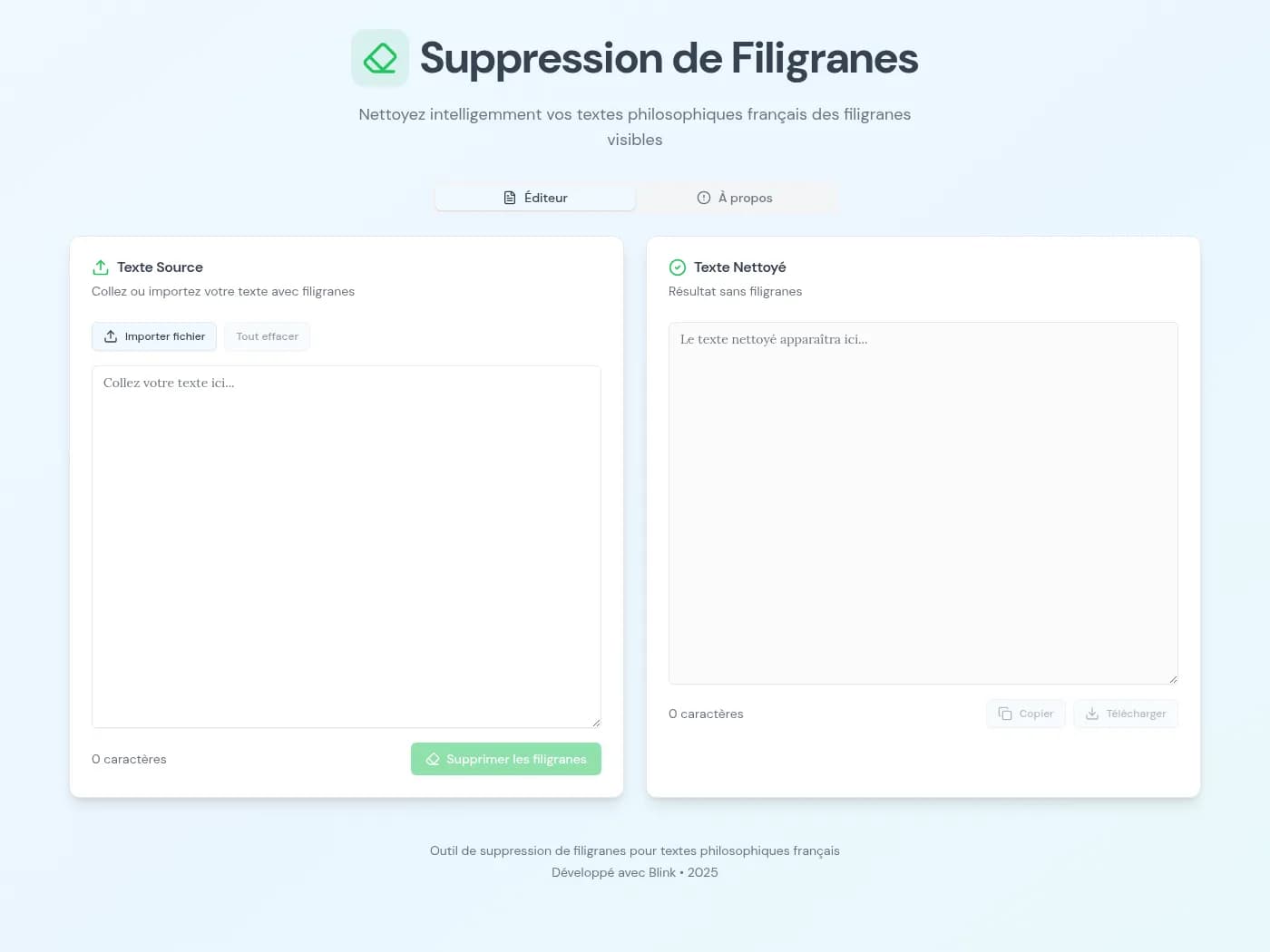 Watermark Removal Tool for French Philosophical Texts