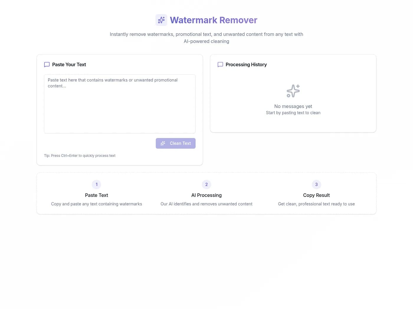 Watermark Remover Chat Editor