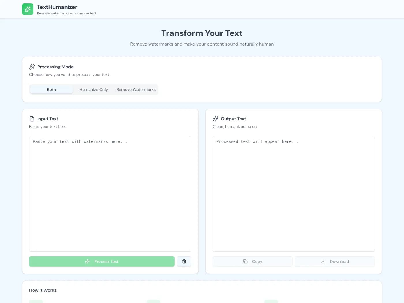 Watermark Remover & Humanizer for Text