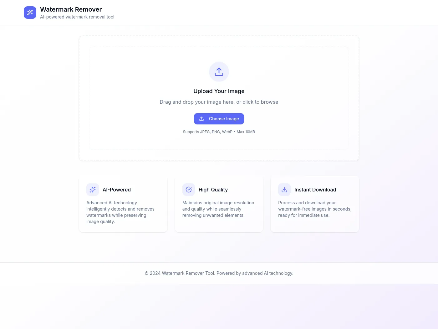 Watermark Remover Tool
