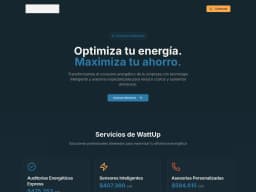 WattUp Eficiencia Energética — Servicios y Soluciones Digitales