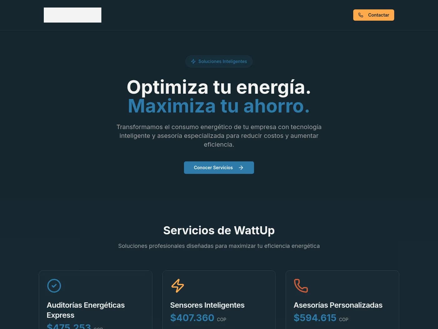 WattUp Eficiencia Energética — Servicios y Soluciones Digitales