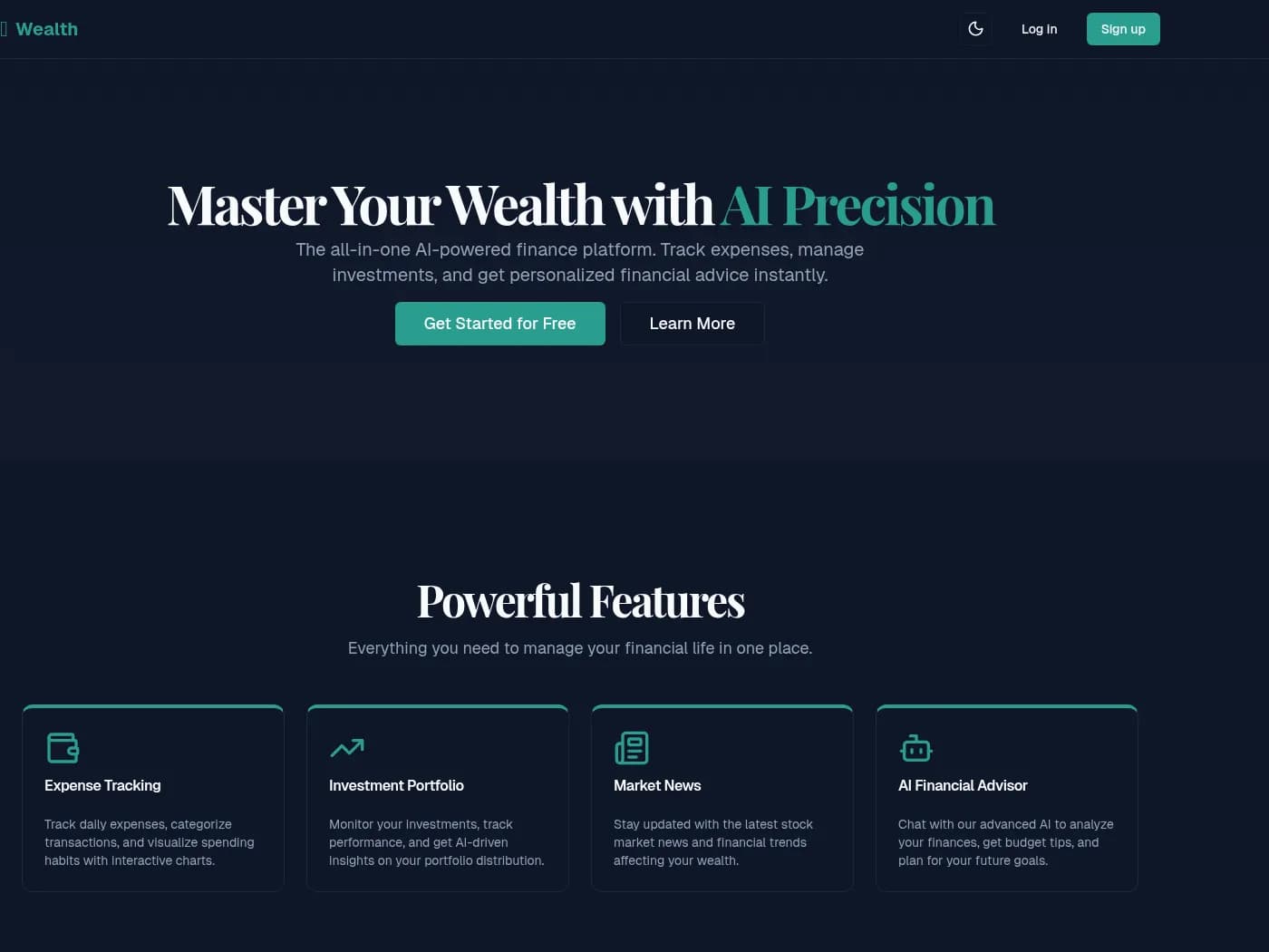 Wealth: AI-Powered Personal Finance & Investment Assistant
