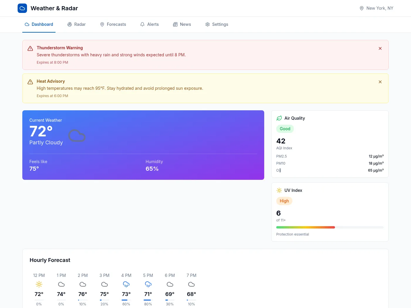 Weather & Radar: All-in-One Forecast, Alerts, and Radar App