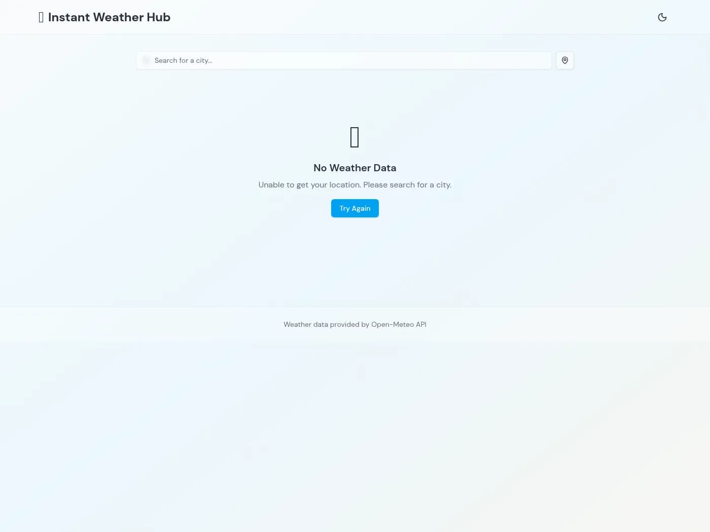 Instant Weather Hub
