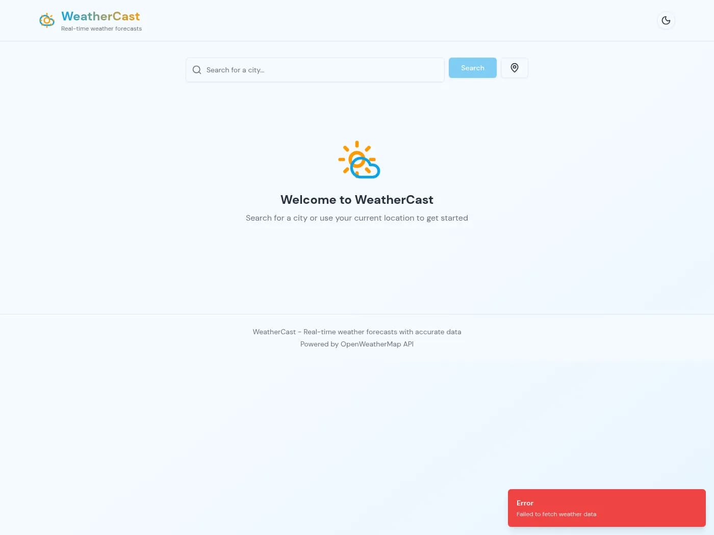 WeatherCast Web