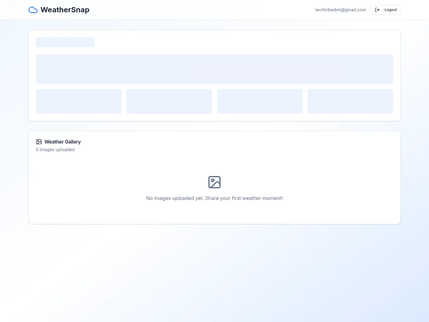 WeatherSnap – Google Login, Weather Details & Image Gallery App