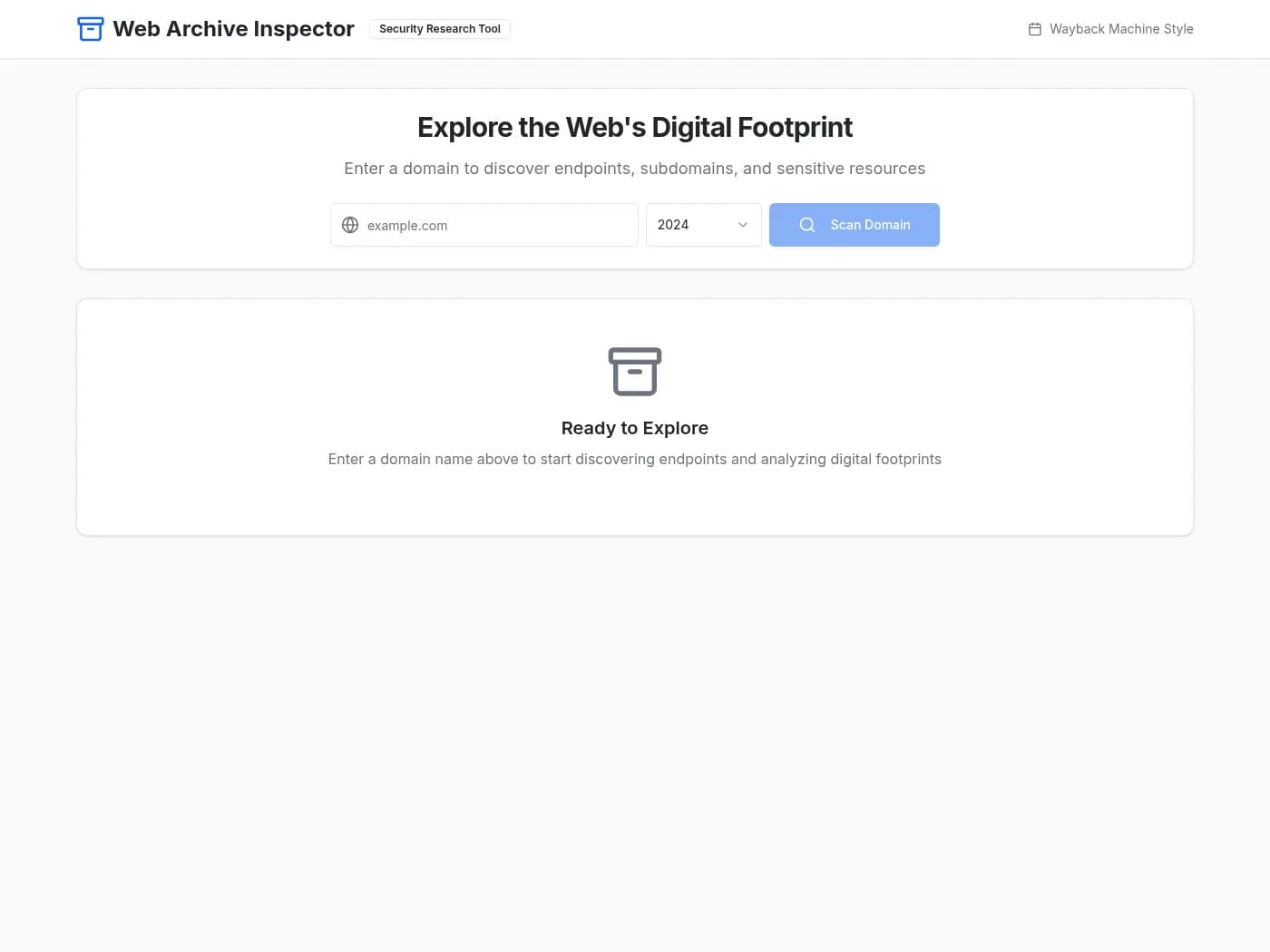 Web Archive Inspector & Endpoint Extractor