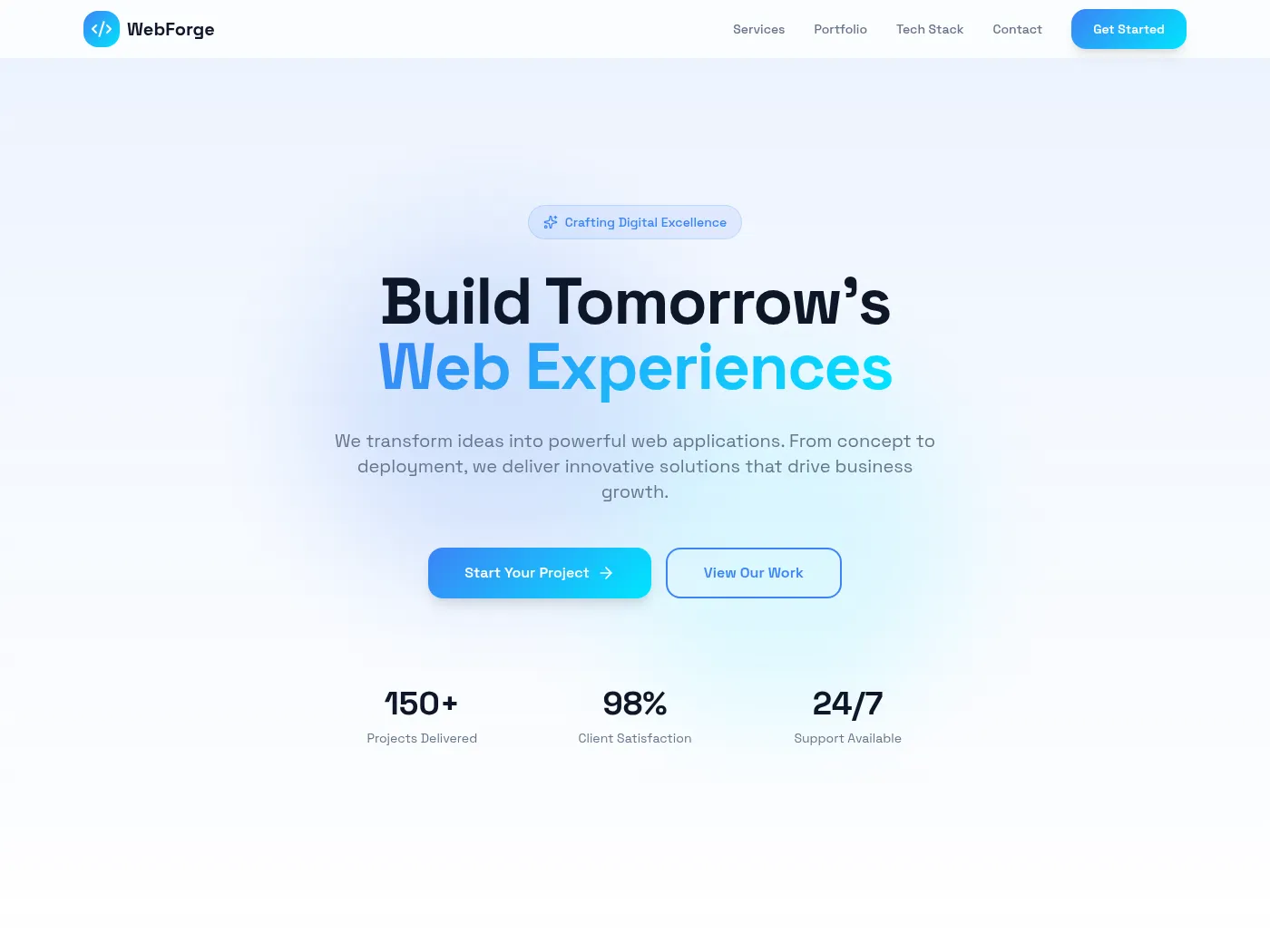 Web Company Portfolio Website