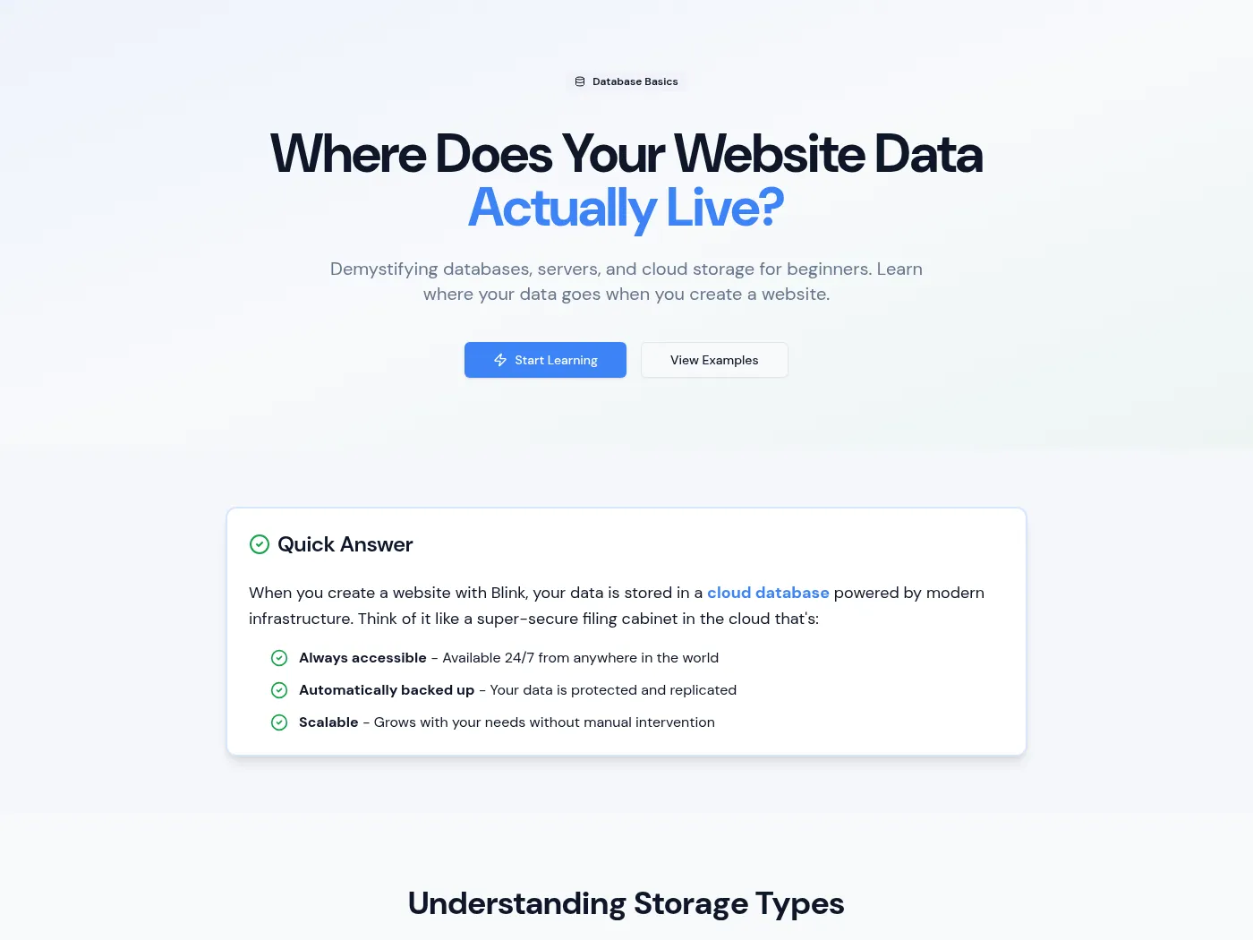 Beginner Web Database Guide