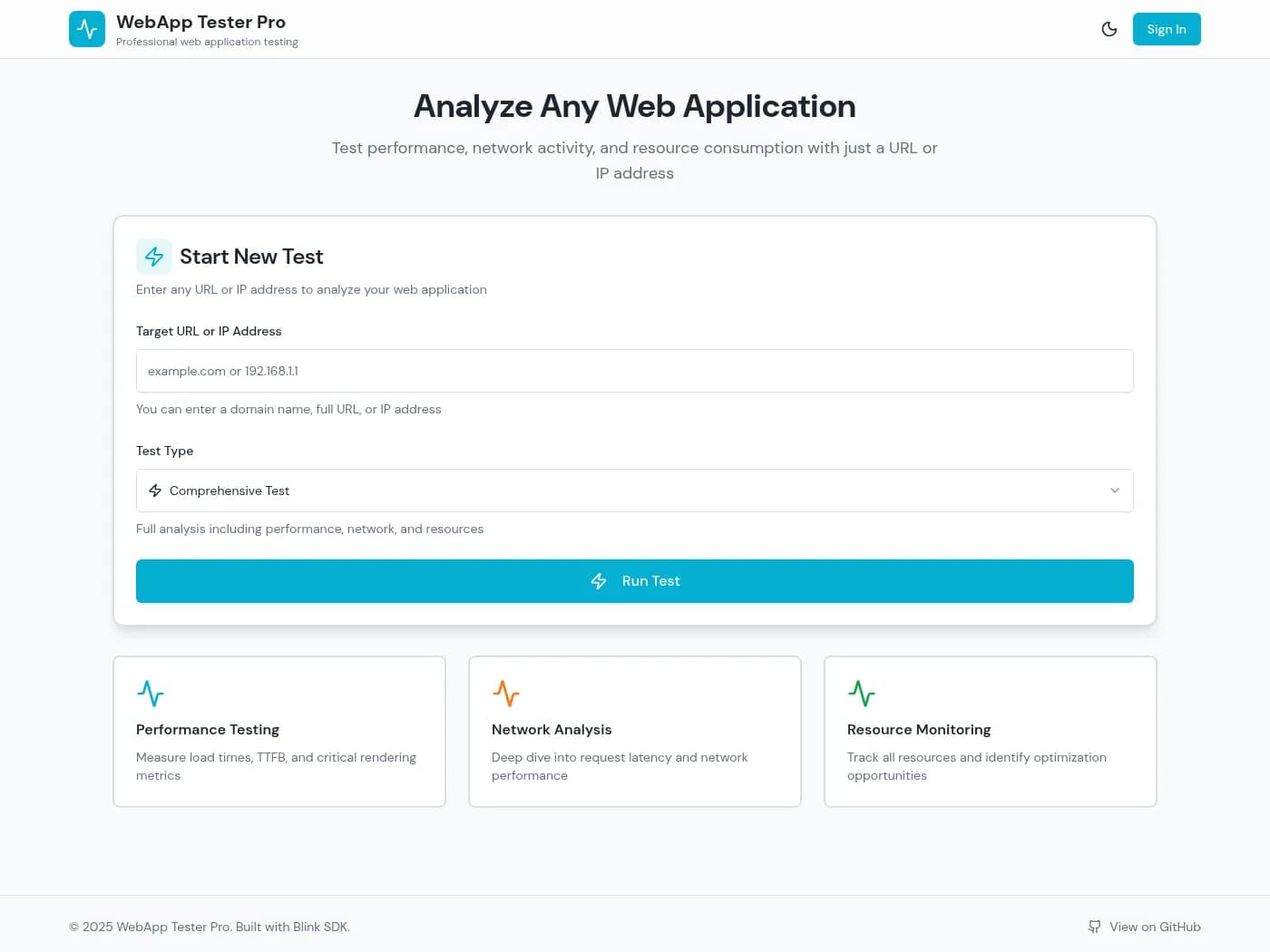 WebApp Tester Pro