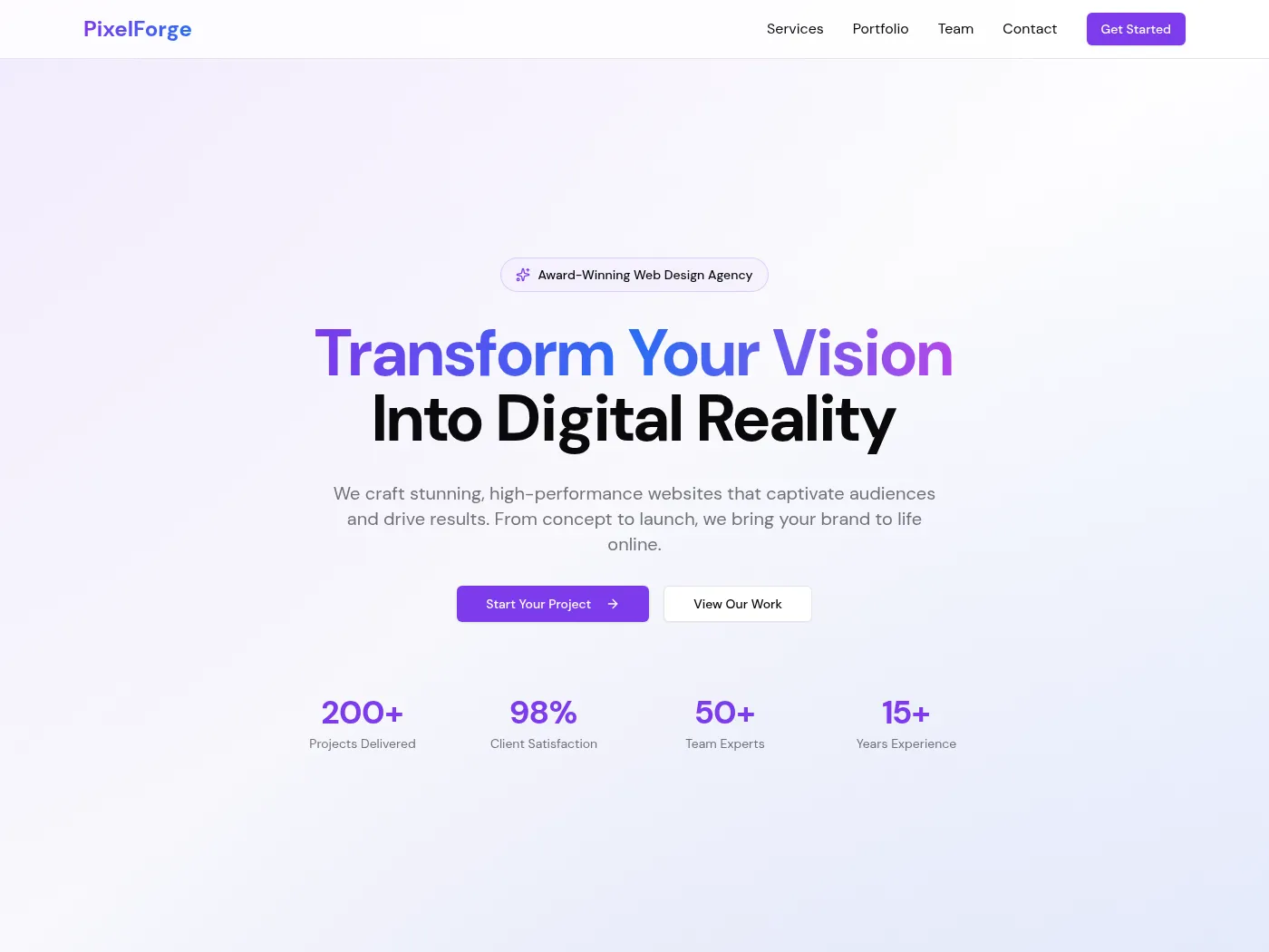 WebDesign Company Portfolio Website