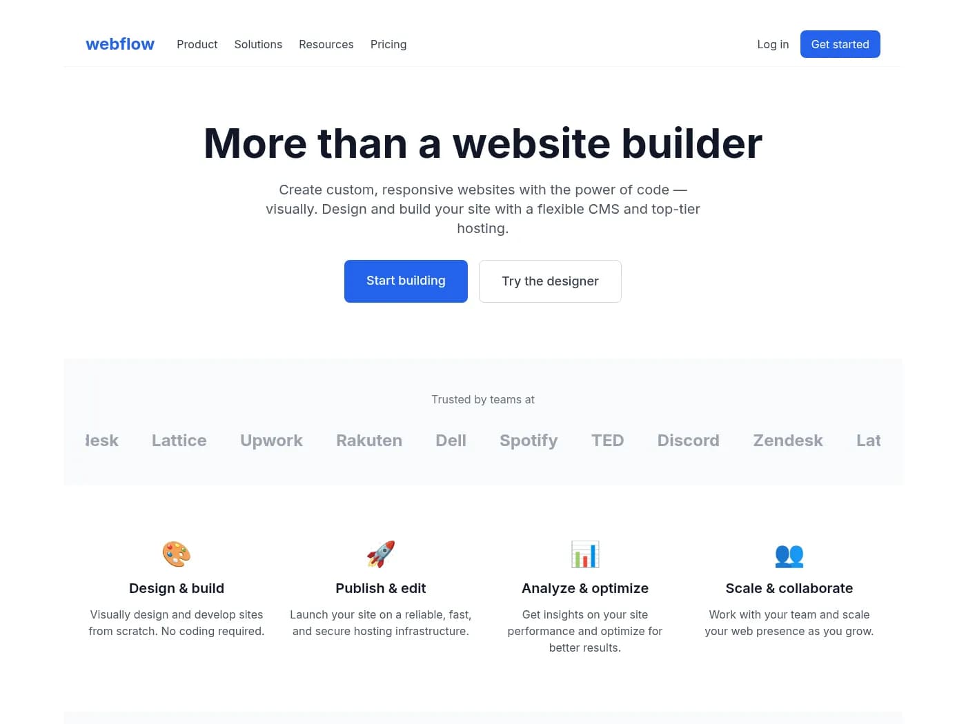 Webflow Clone - No-Code Website Builder
