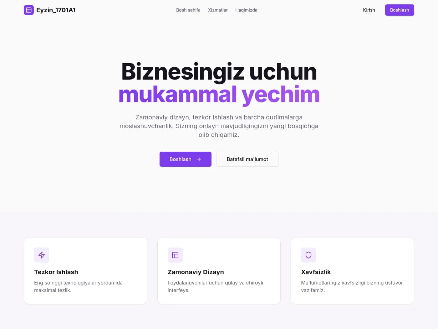 Personal or Business Websayt Platform