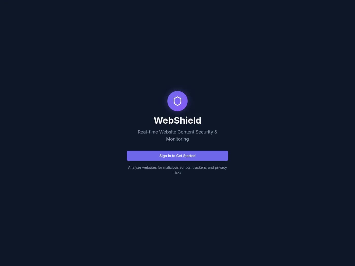 WebShield – Real-time Website Content Security & Monitoring