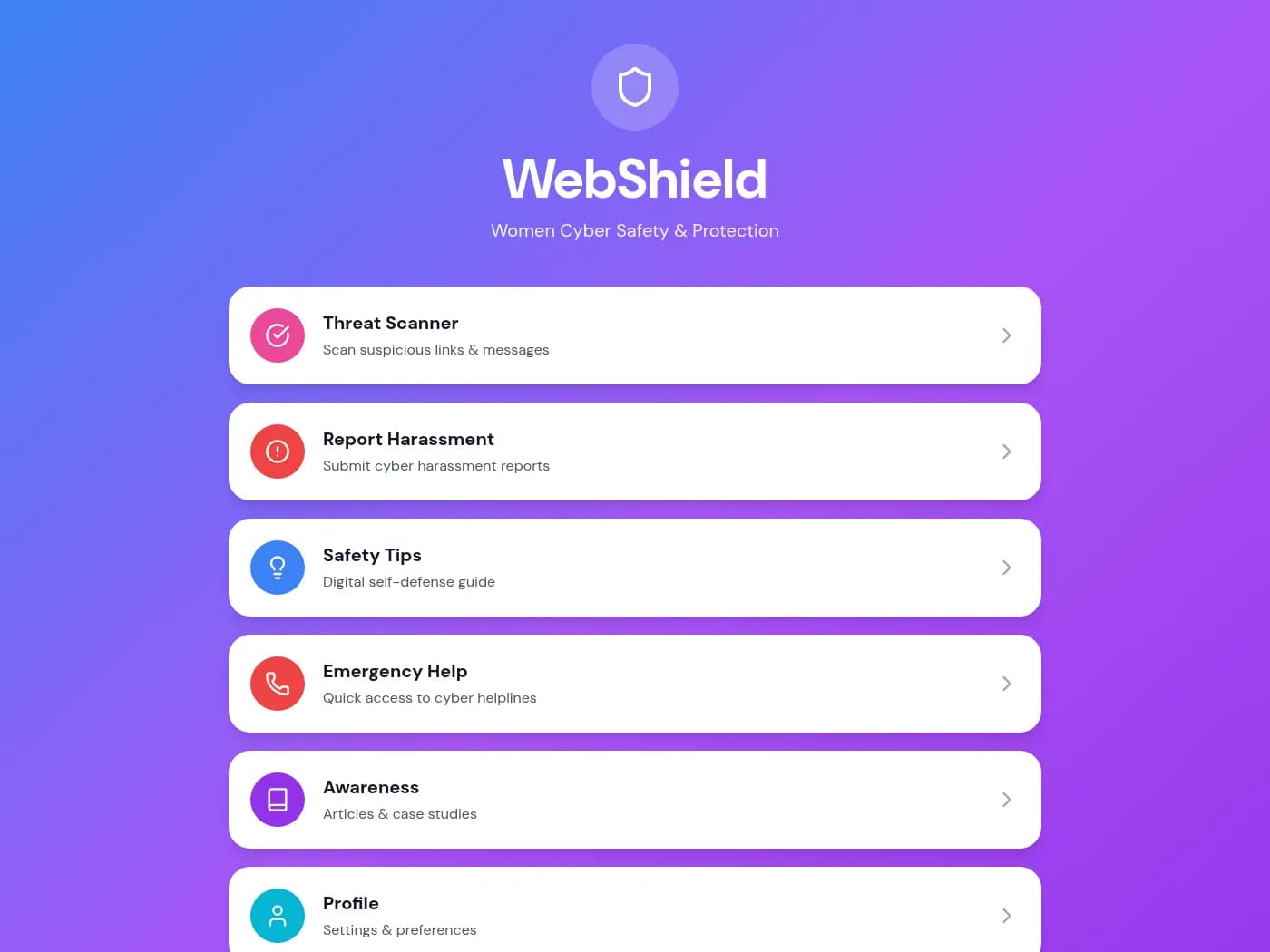 WebShield: Advanced Real-time Web Security Dashboard