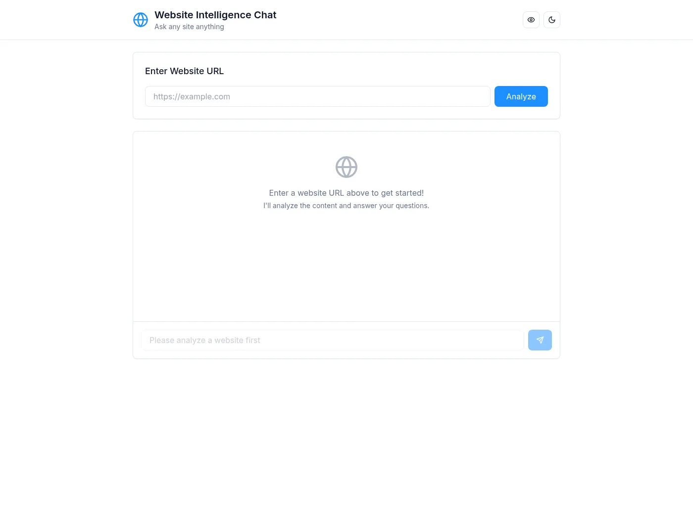 Website Intelligence Chat: Ask Any Site