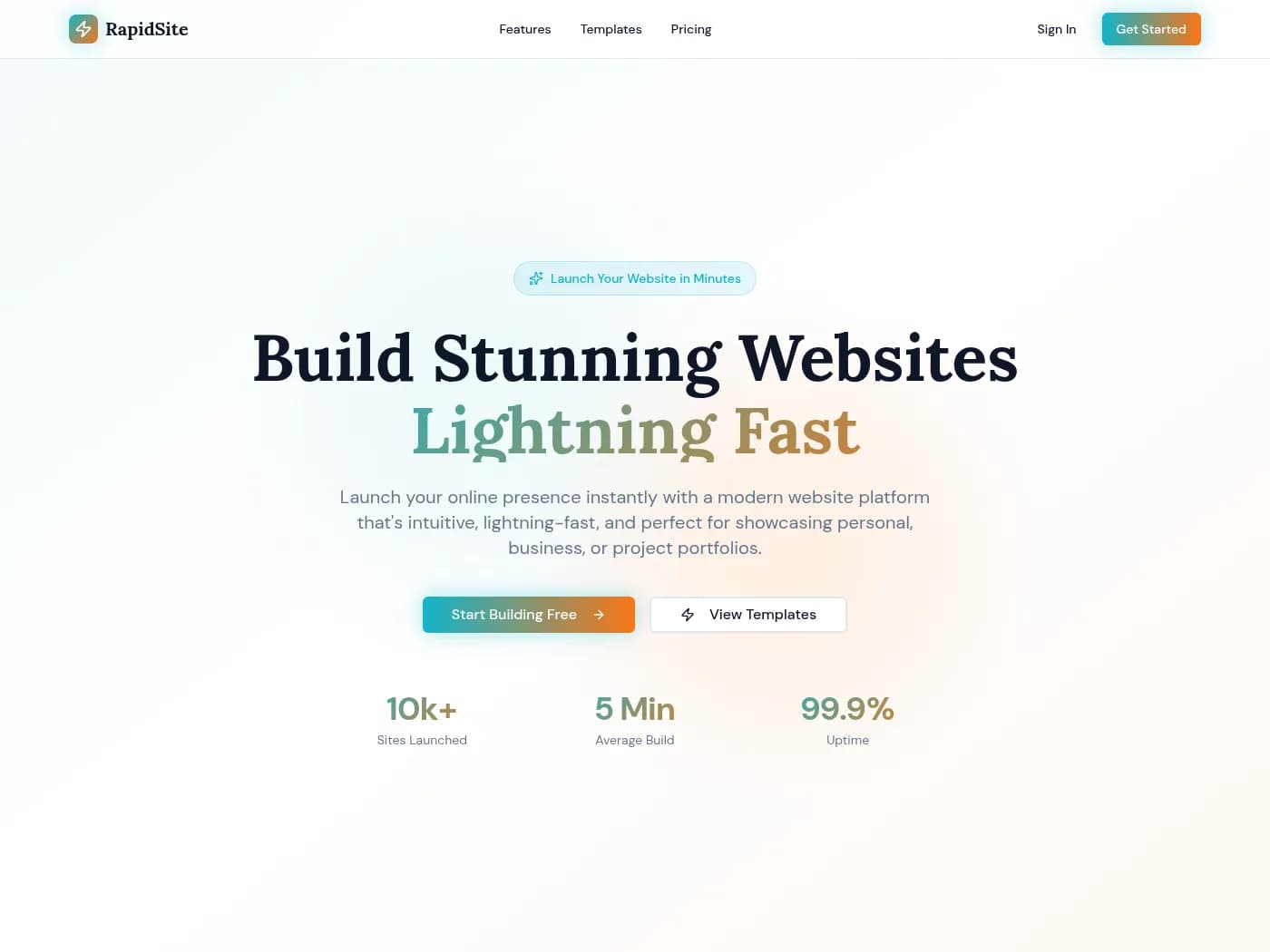 RapidSite Builder