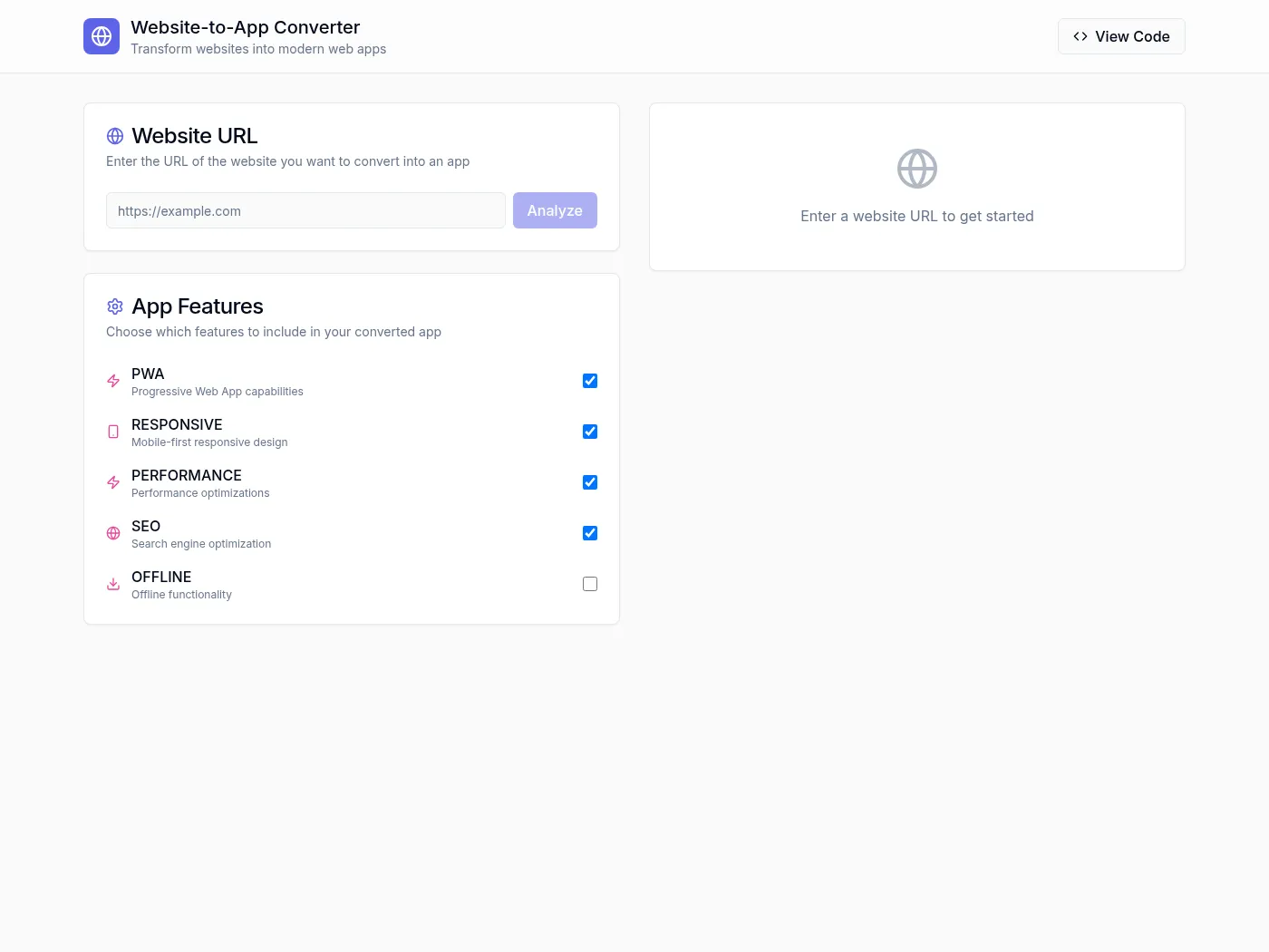 Website-to-App Converter