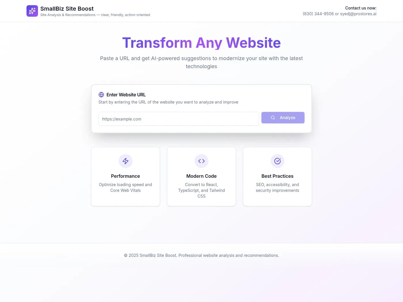 Website Enhancement & Update Tool
