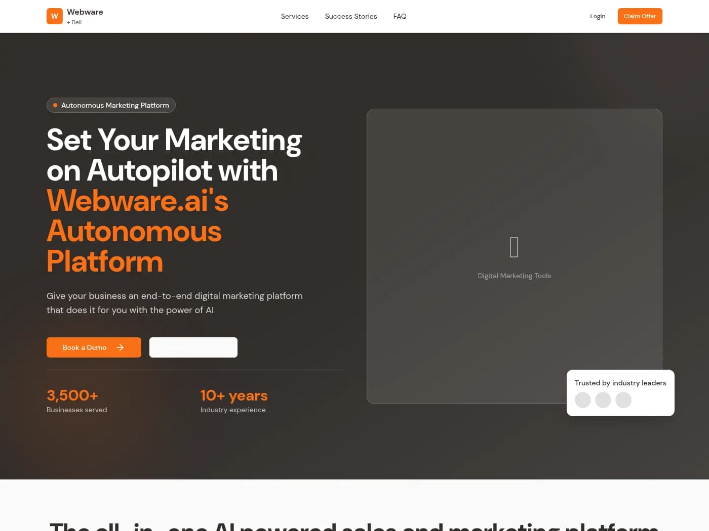 Webware AI Bell Business Partner Web Portal Clone