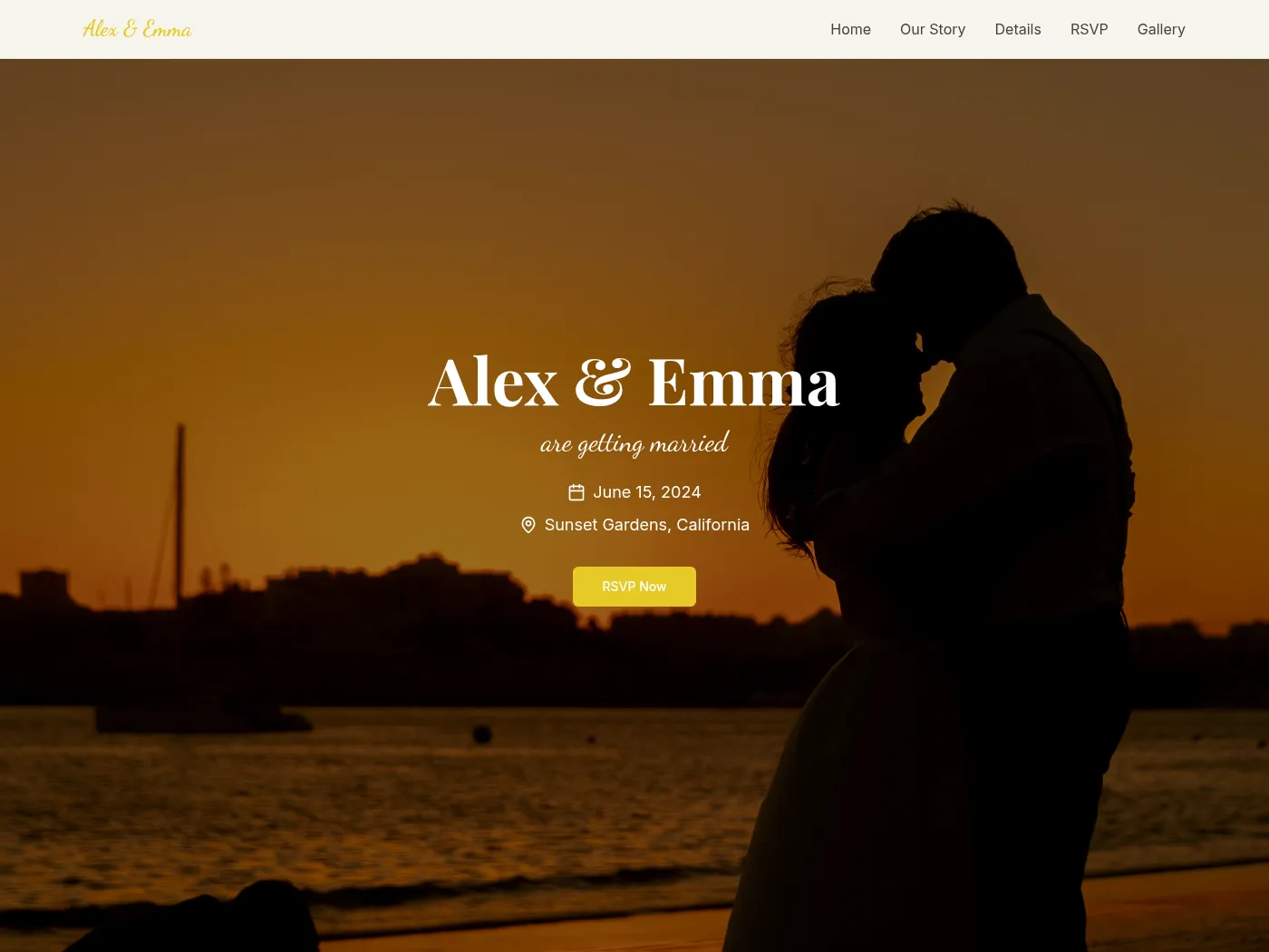 Enchanting Wedding Website Builder
