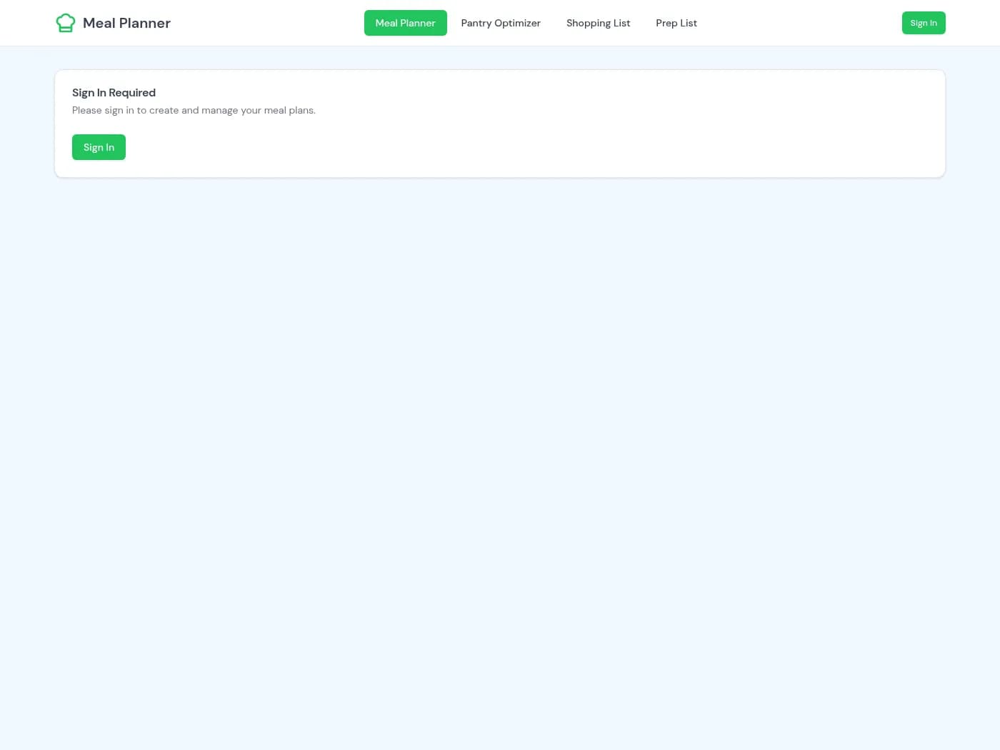 Smart Weekly Meal Planner & Pantry Optimizer
