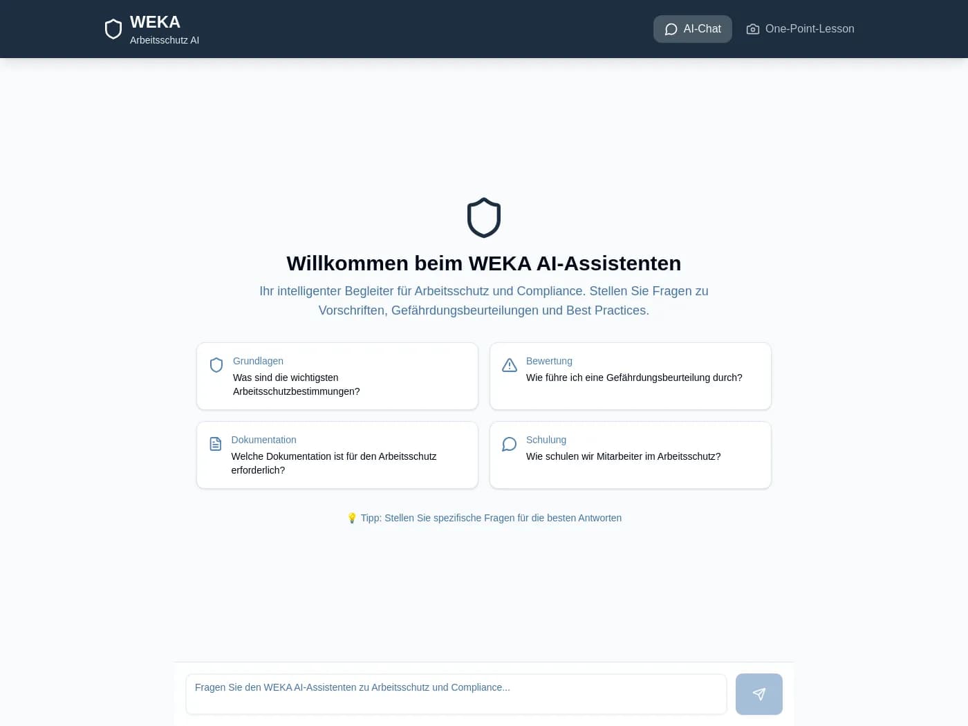 Weka AI Chatbot Clone