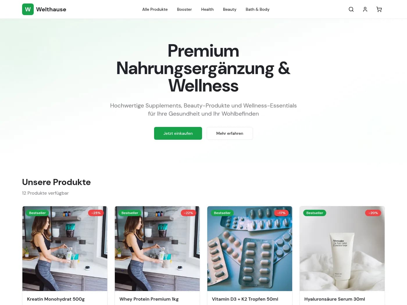 Welthause Online Shop