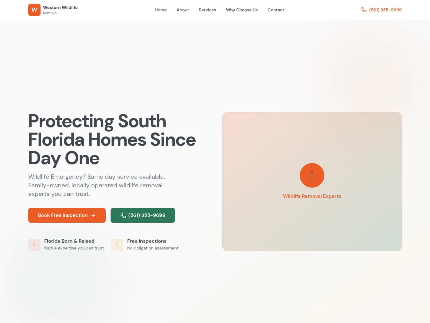 Western Wildlife Removal Website Clone