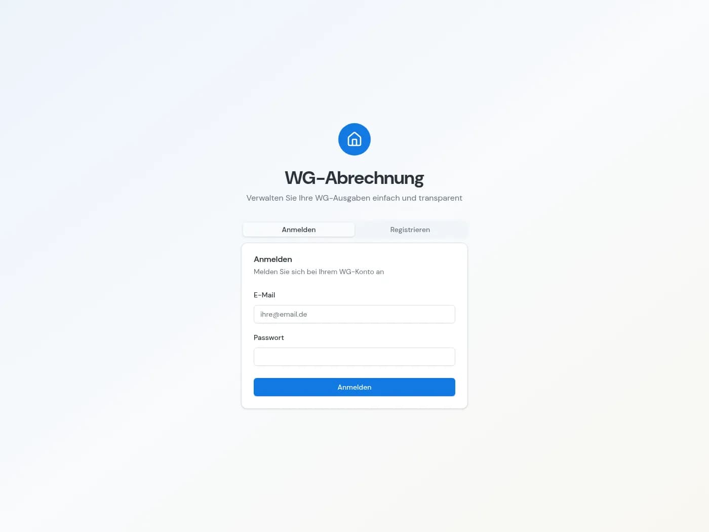 WG-Abrechnung – Shared Housing Expense Manager for German Roommates