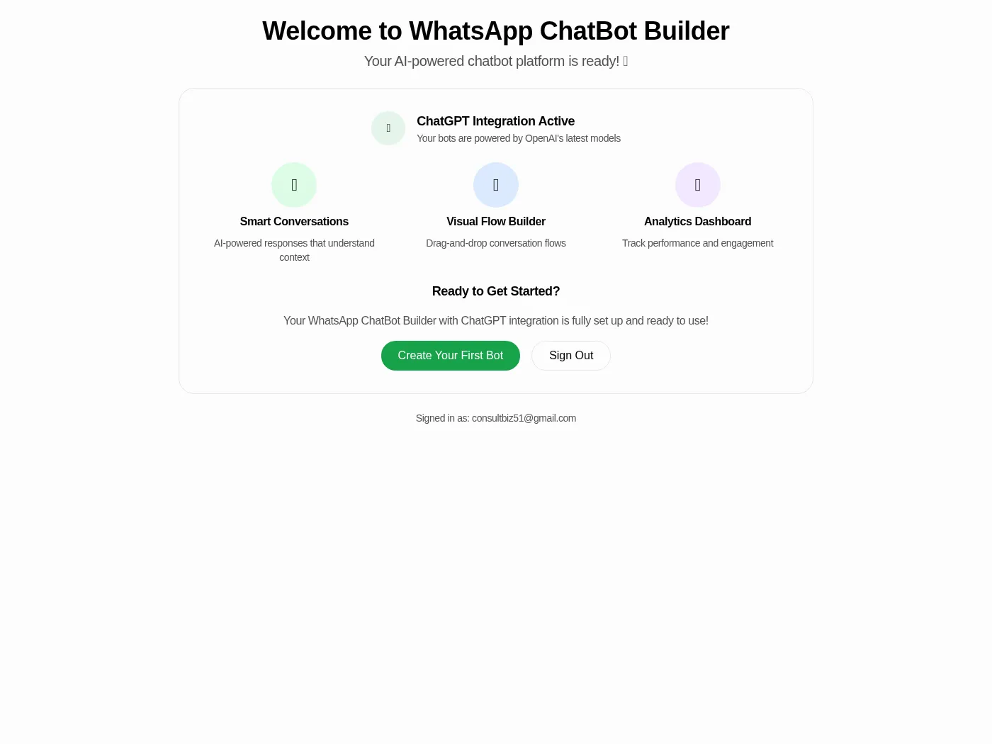 WhatsApp ChatBot Builder