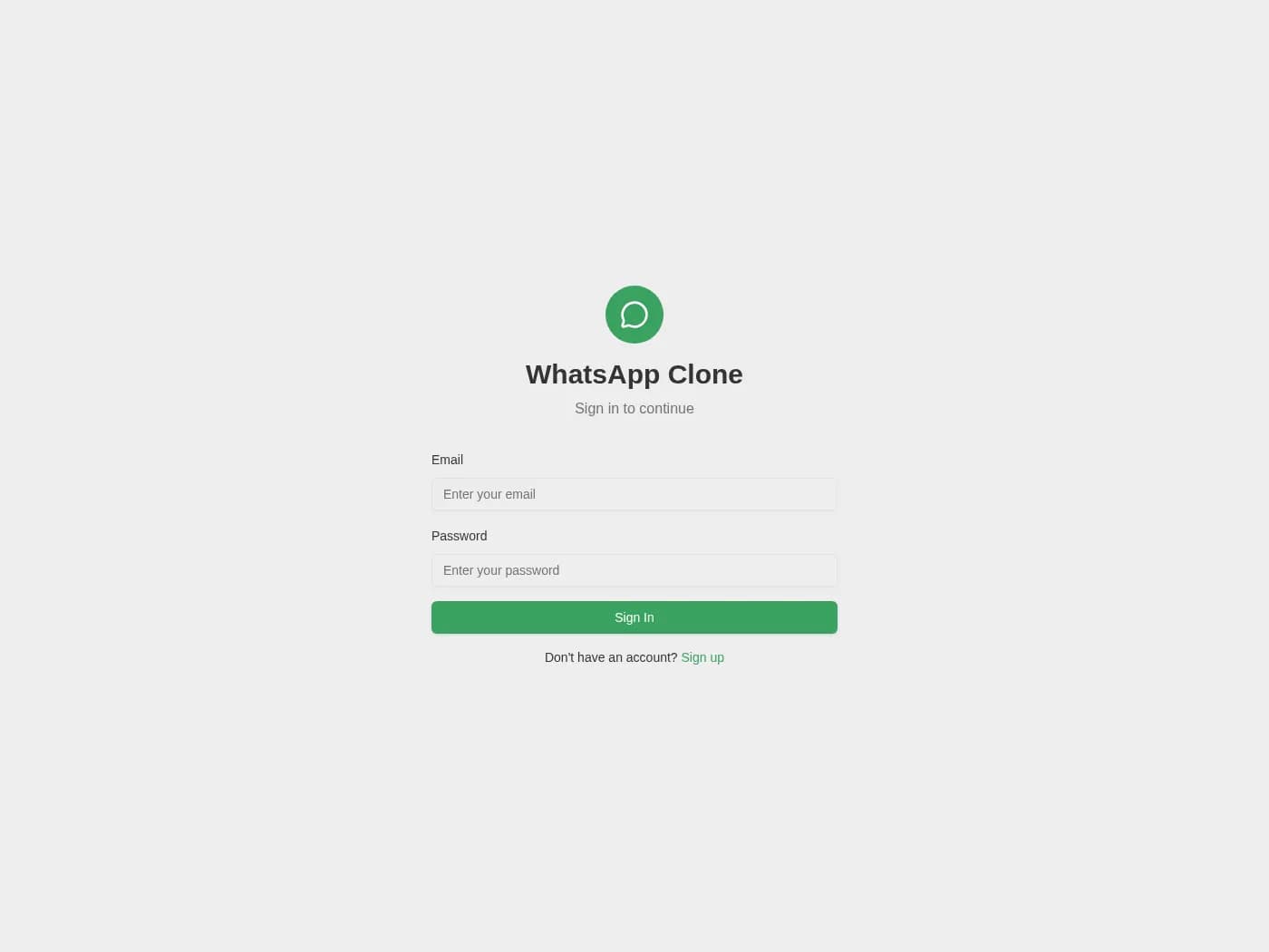 WhatsApp Clone Messenger App