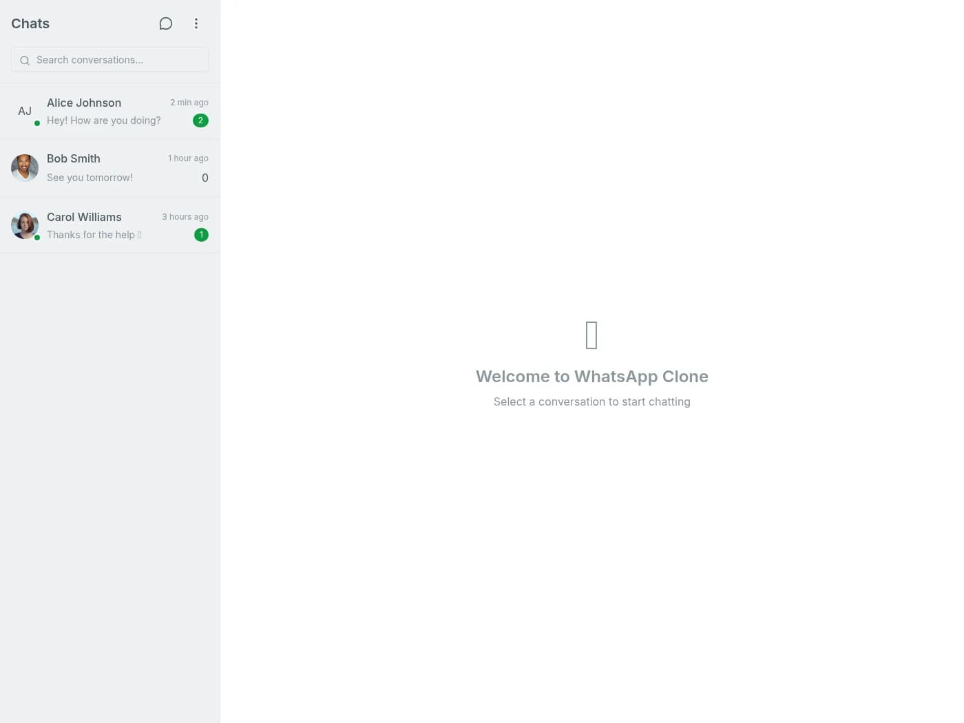 WhatsApp Clone Chat App