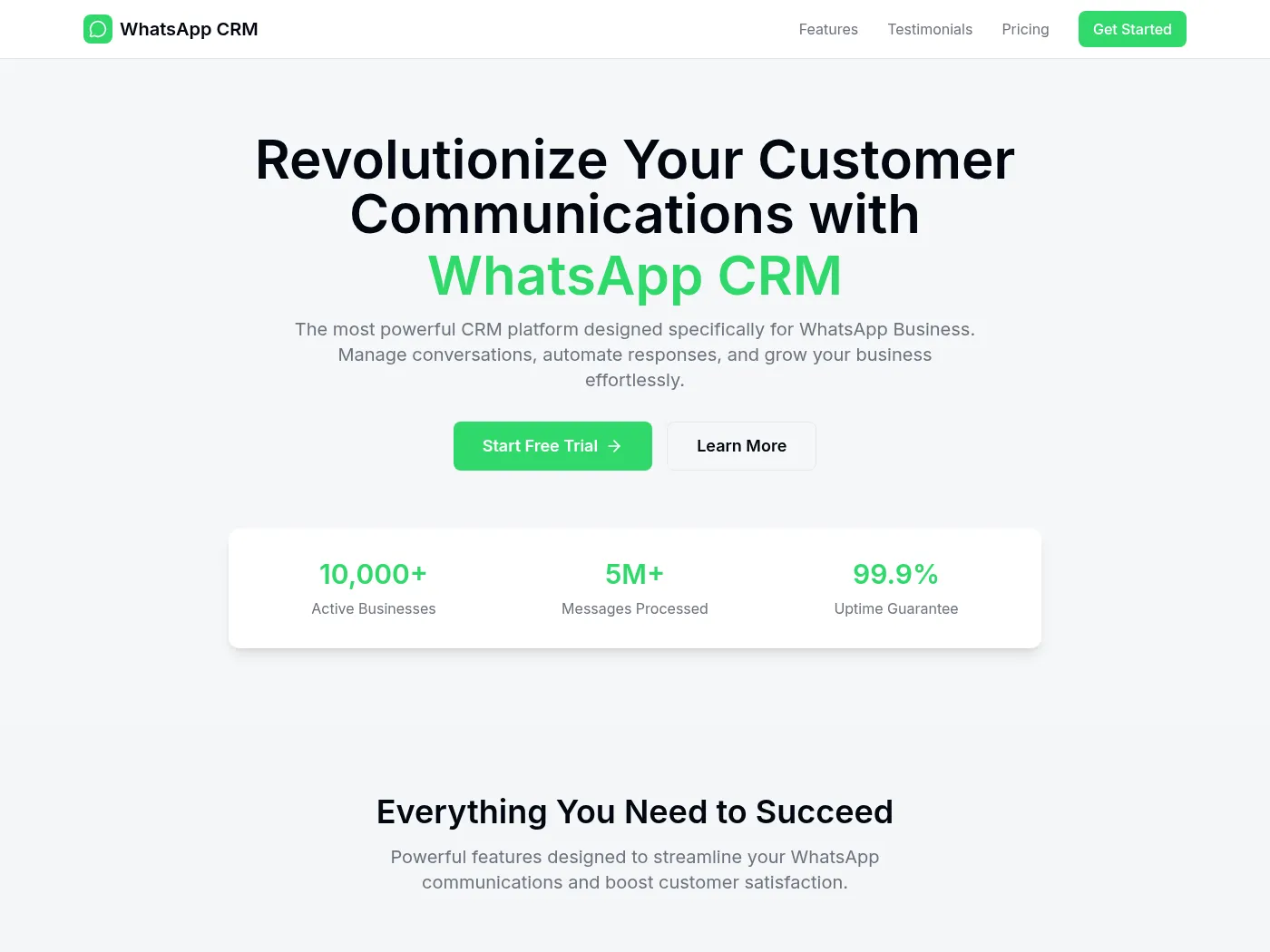 WhatsApp CRM Platform