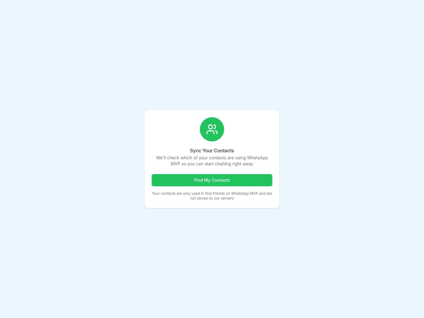 WhatsApp MVP: Simple Instant Messaging App