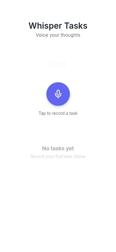 Whisper Tasks: Voice-to-Todo Mobile App
