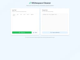 Whitespace Cleaner Chat Tool