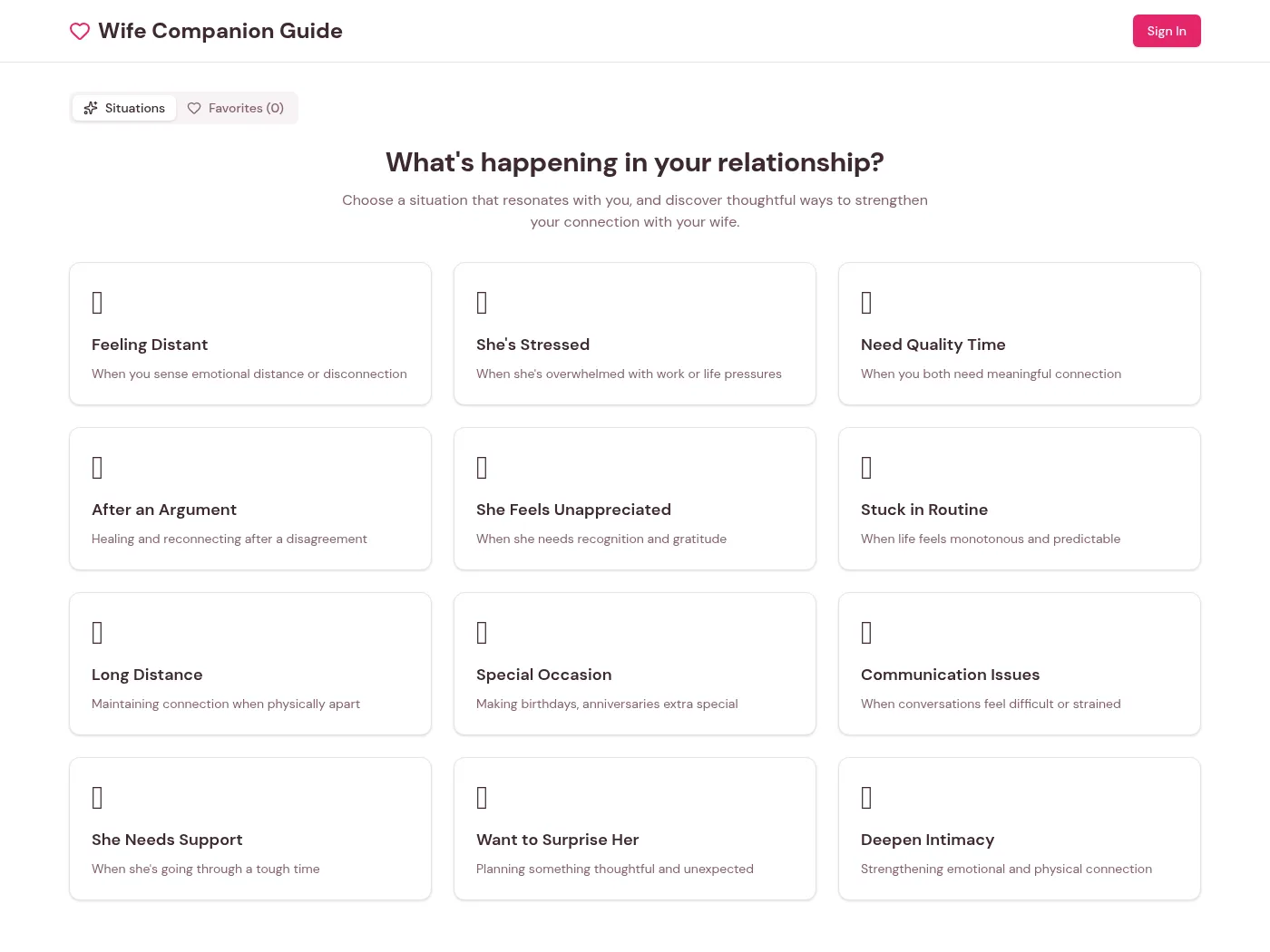 Wife Companion Guide