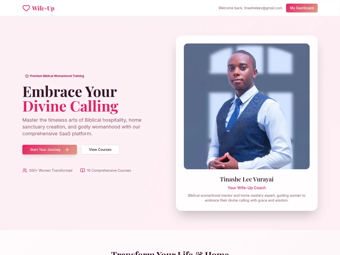 Wife-Up: The Ultimate Biblical Womanhood & Home Mastery SaaS Platform