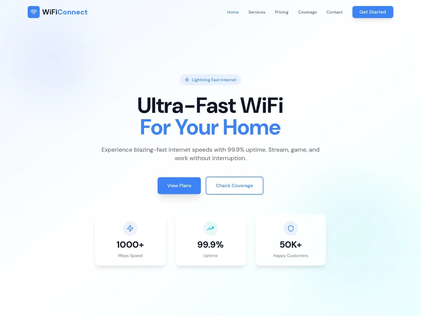 WiFi Service Provider Website Generator