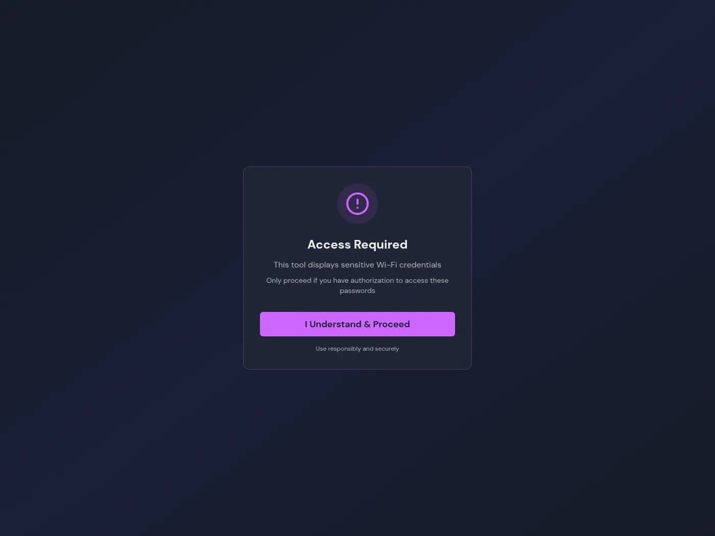 Wi-Fi Password Viewer