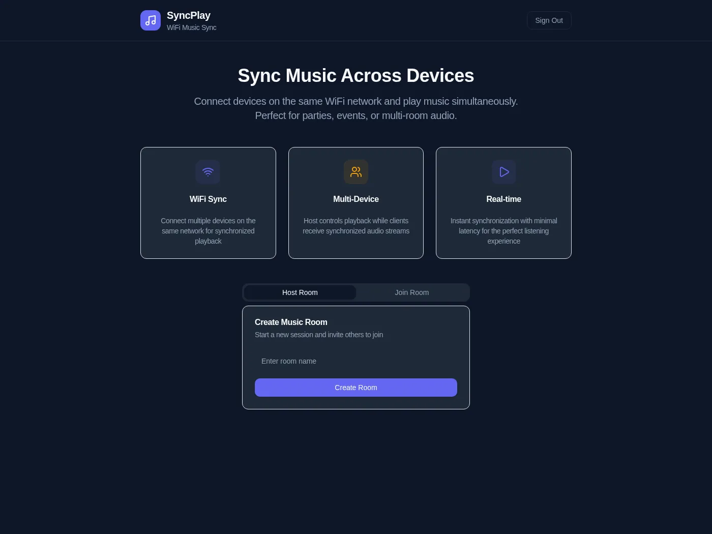 WiFi Synchronized Music Player