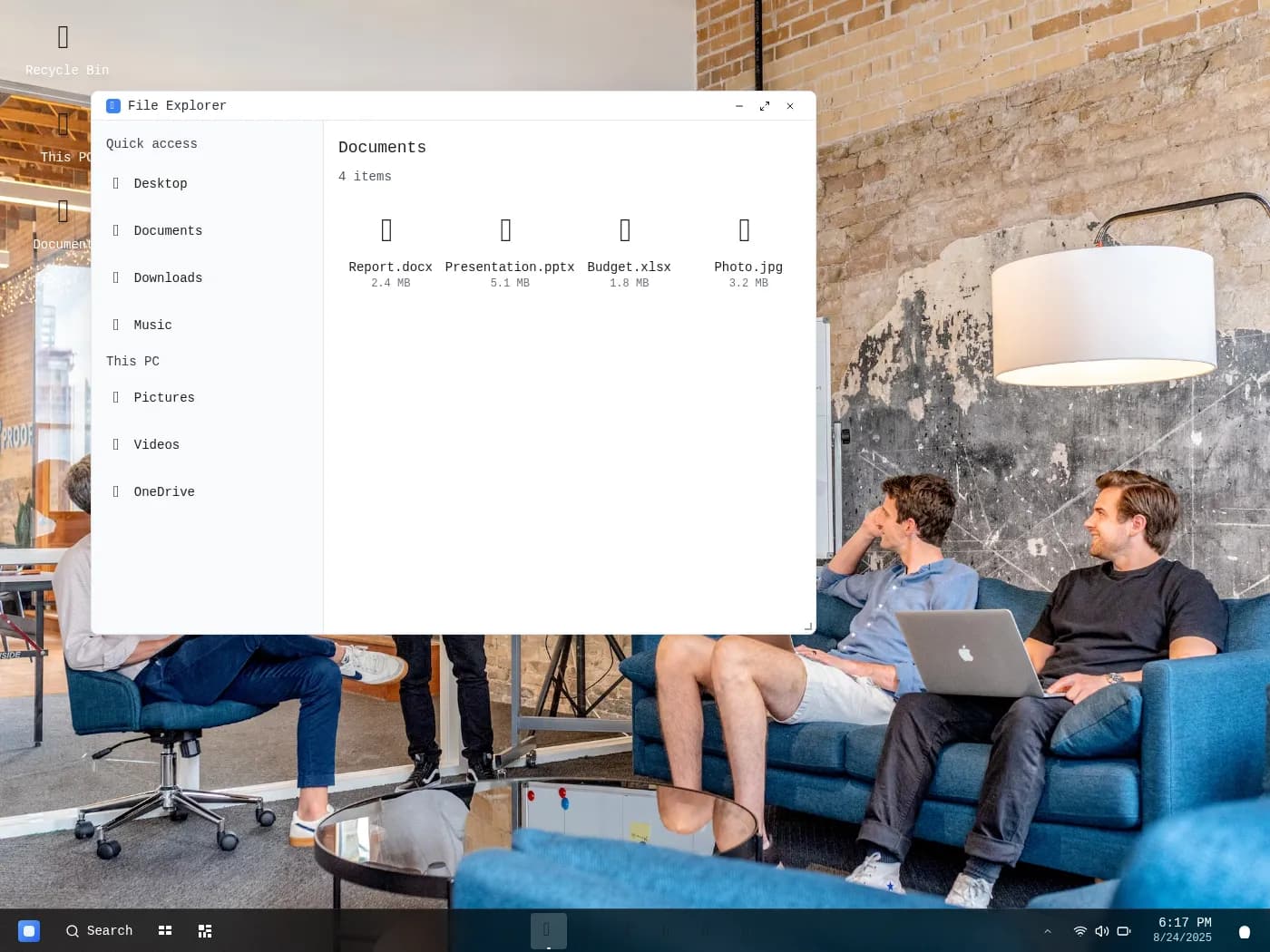 Windows 11 Web Clone