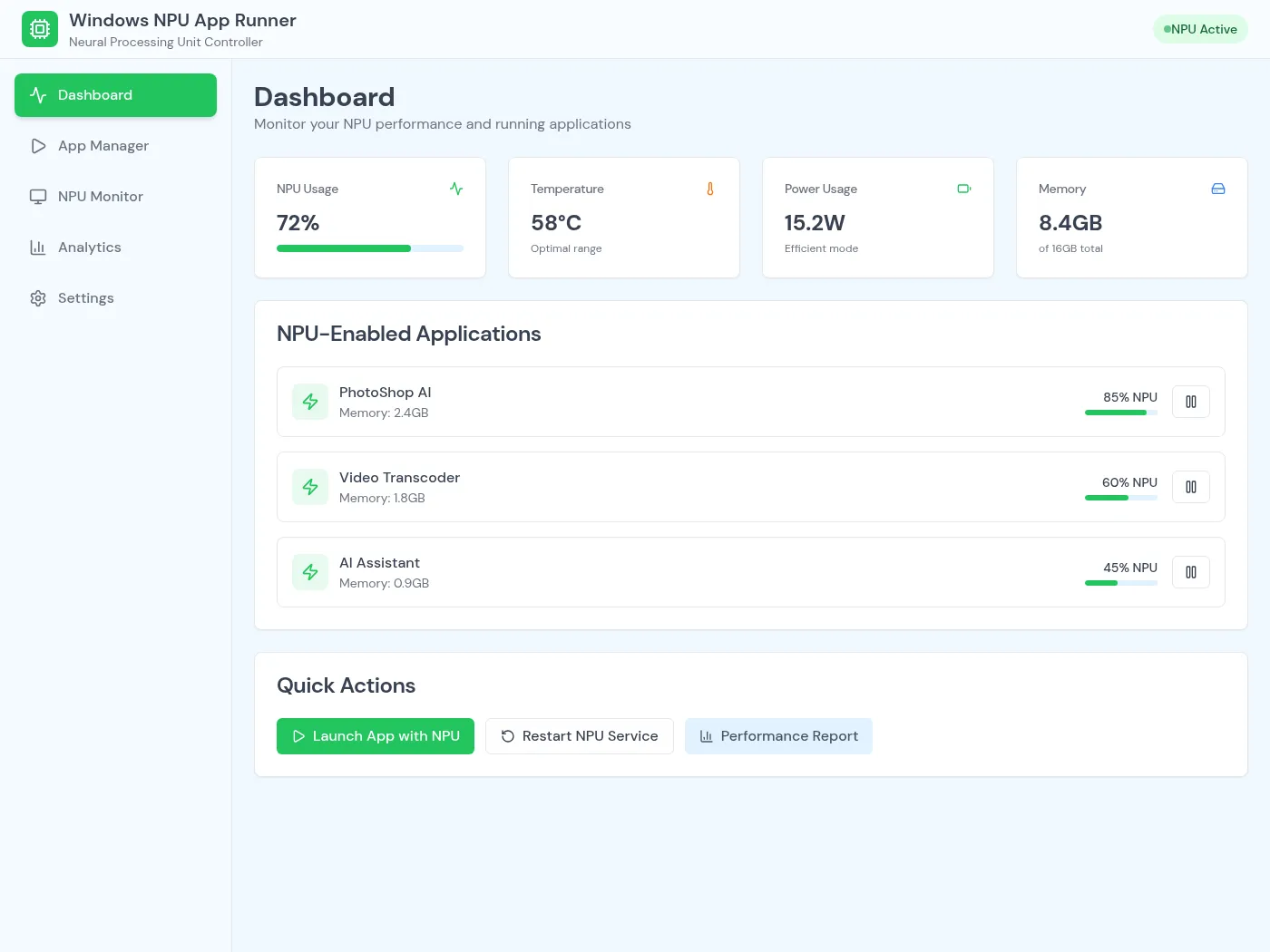 Windows NPU App Runner