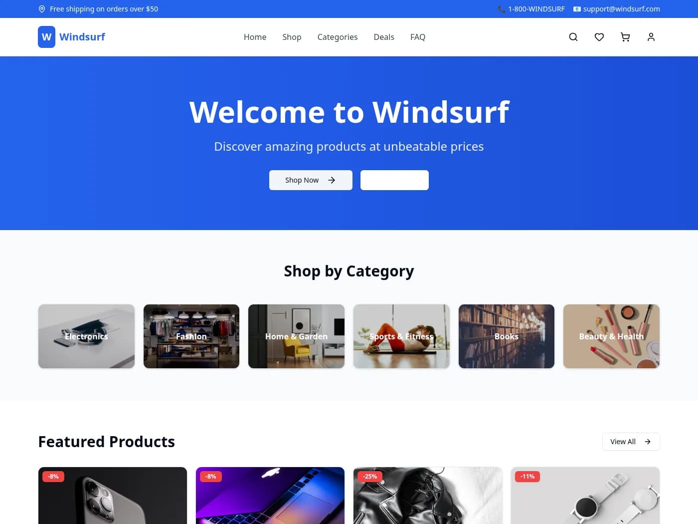 Windsurf E-Commerce Platform