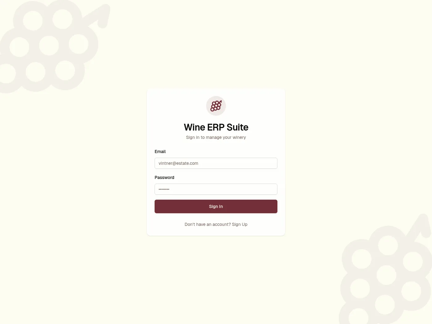 Wine ERP Suite