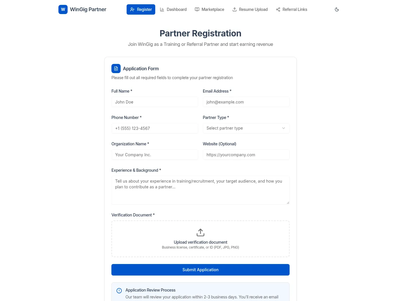 WinGig Partner Module UI Kit – High-Performance, Accessible, Modern Job Portal Frontend