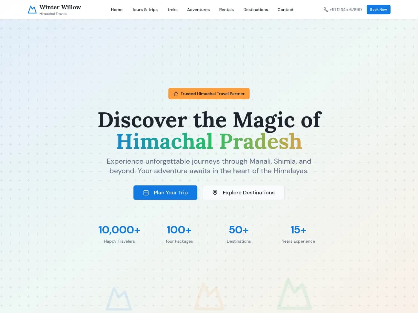 Winter Willow: Himachal Travel Portal