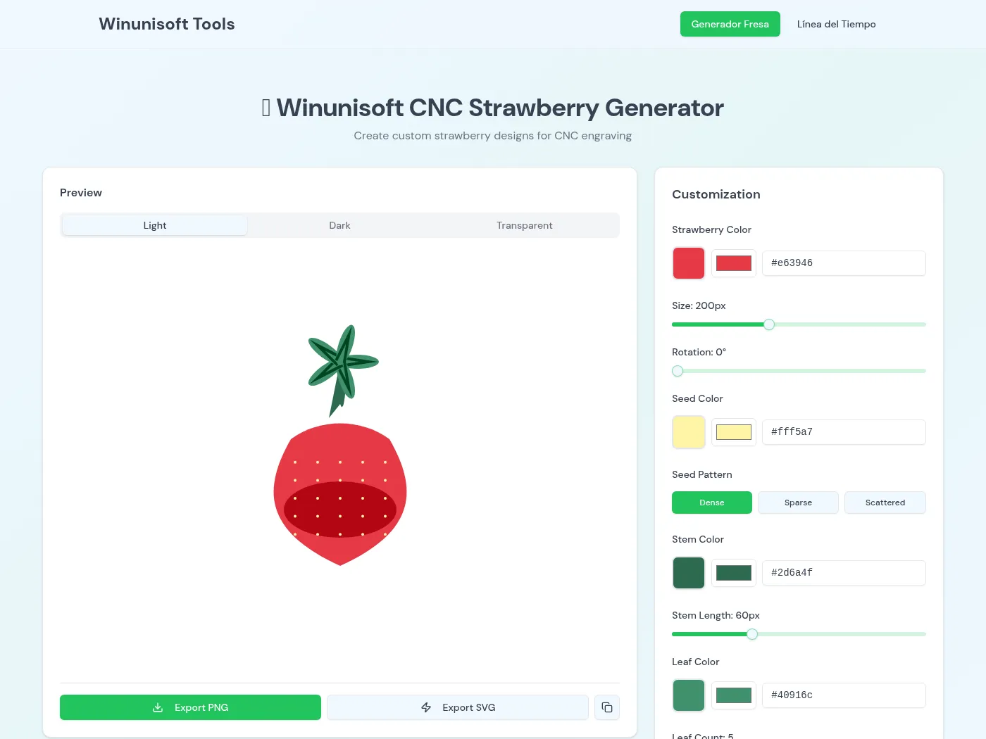 Winunisoft CNC Strawberry Image Generator